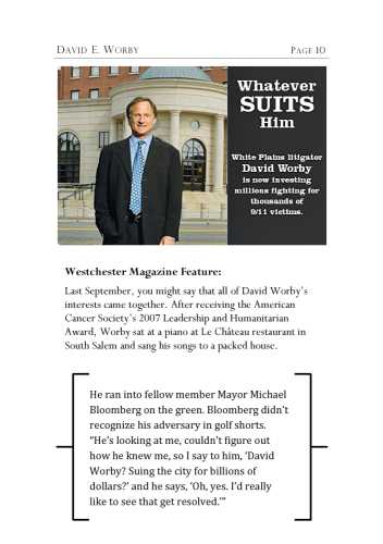 David Worby 9/11 News | 9/11 Attorney for 9/11 Workers